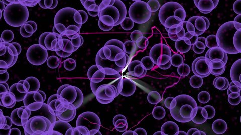 wonderful loop video animation moving bubbles Stock Footage Video (100% ...