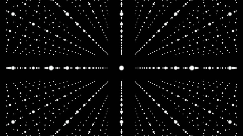 Abstract Fractal Point Matrix Geometric Stock Footage Video (100% ...