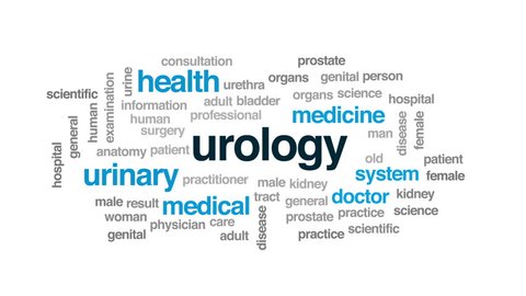Urology Animated Word Cloud Text Design Stock Footage Video (100% ...