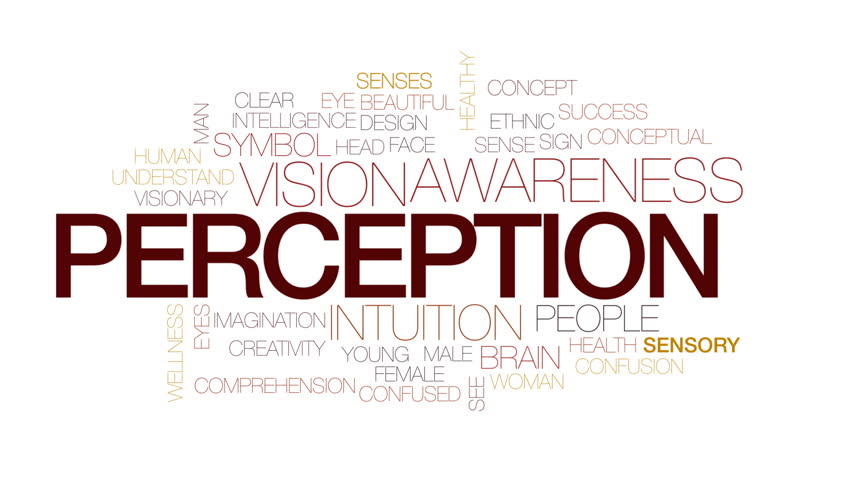 perception animated word cloud text design Stock Footage Video (100% ...