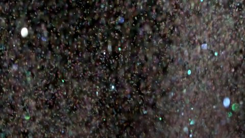 Glitter Sparkles Moves Through Water Use Stock Footage Video (100% ...