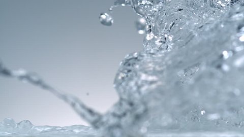 Water Splash Shooting High Speed Camera Stock Footage Video (100% ...