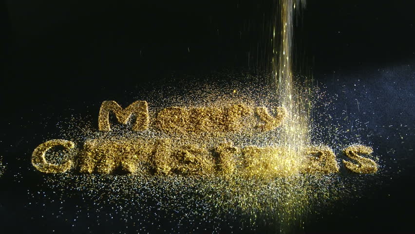 Merry Christmas, Magic, Gold Dust Stock Footage Video (100% Royalty ...
