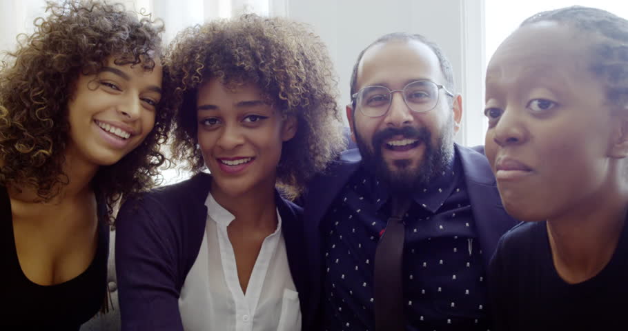 Mixed Race Group of Friends Stock Footage Video (100% Royalty-free ...