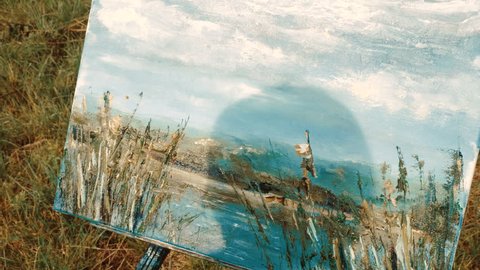 hands face ghost distorting beautiful scenery Stock Footage Video (100% ...