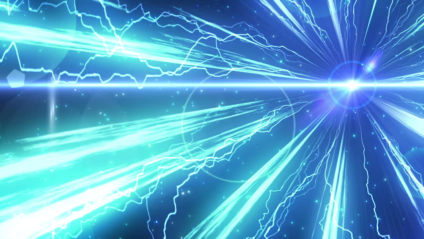 lightning sparkling particle effect 3d illustration Stock Footage Video ...