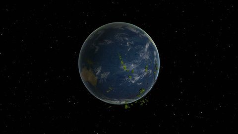 Tracking Around Shot Earth Flying Trough Stock Footage Video (100% ...