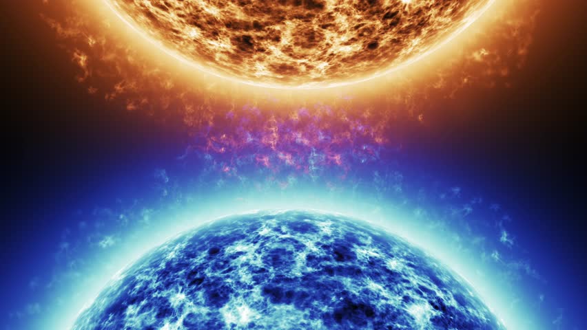 blue star vs red sun surface Stock Footage Video (100% Royalty-free ...