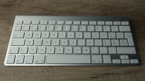 Typing Whole Alphabet On Keyboard One Stock Footage Video (100% Royalty ...