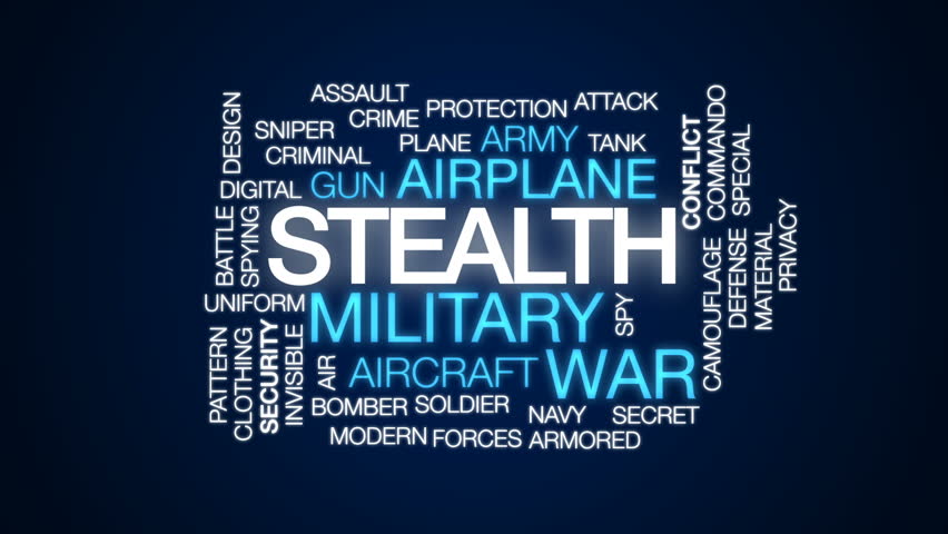 stealth animated word cloud text design Stock Footage Video (100% ...