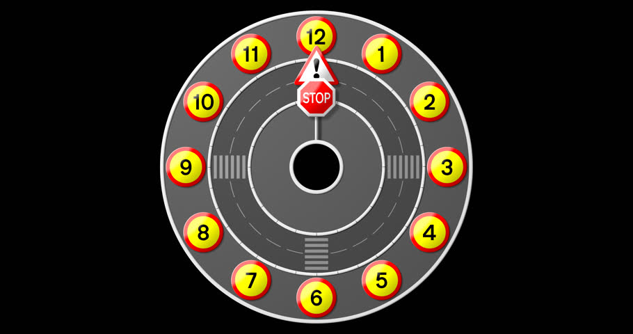 traffic clock eu road signs "speed Stock Footage Video (100% Royalty ...