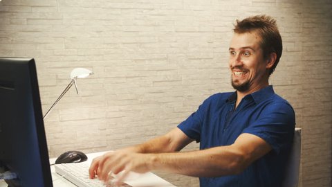 Person Going Mad While Typing On Stock Footage Video (100% Royalty-free ...