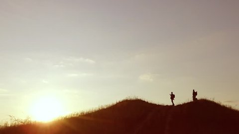 Aerial Tracking Mountain Bikers On Crosscountry Stock Footage Video ...