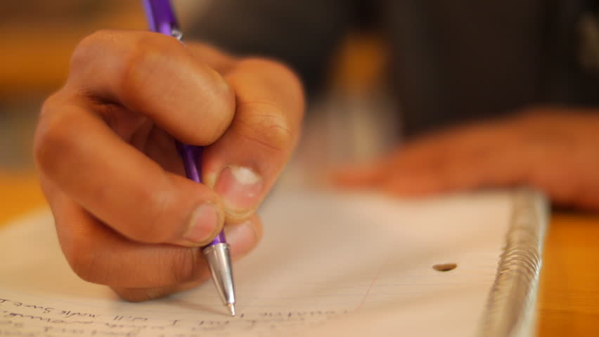 African American Hand Writing. Stock Footage Video (100% Royalty-free ...