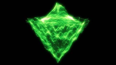 Green Abstract Particles Background Able Loop Stock Footage Video (100% ...