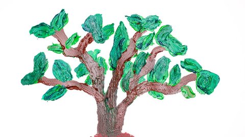 Stop Motion Tree Poster Color Stock Footage Video (100% Royalty-free ...