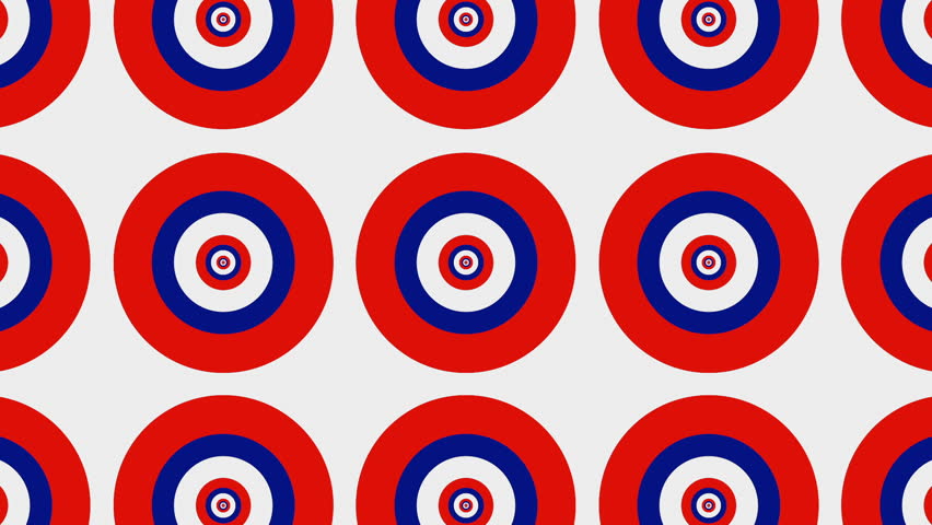 british target pattern 3 seamless loop Stock Footage Video (100% ...