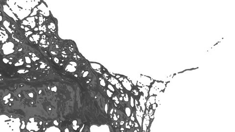 Grey Paint Splash Air Filmed Slow Stock Footage Video (100% Royalty ...