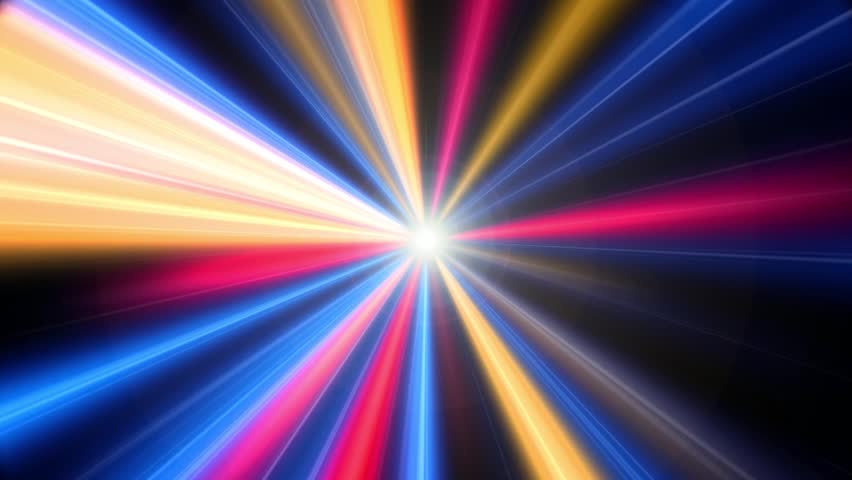 colorful light rays shine out like Stock Footage Video (100% Royalty ...