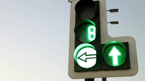 Traffic Light Shows Green Light First Stock Footage Video (100% Royalty ...