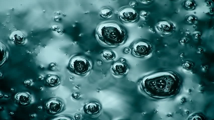 mirror like water surface bubbles Stock Footage Video (100% Royalty ...