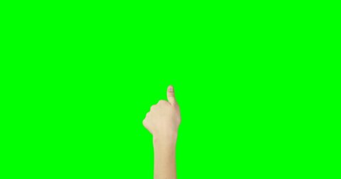 hand slapping screen on green chroma Stock Footage Video (100% Royalty ...