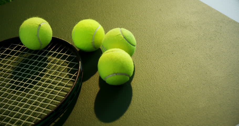 tennis ball being hit slow motion Stock Footage Video (100% Royalty ...