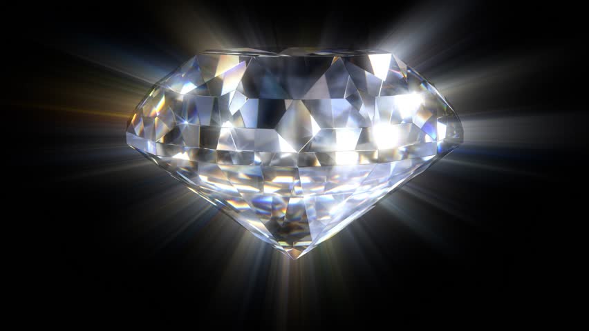 Beautiful Diamond Close-up with Matte Stock Footage Video (100% Royalty ...