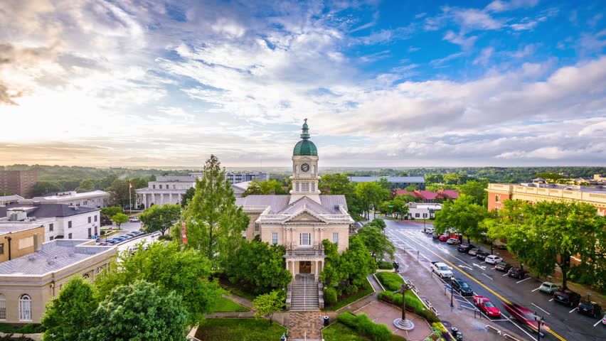 athens georgia usa downtown city hall Stock Footage Video (100% Royalty ...
