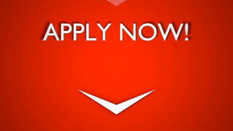 Apply Now Advertising Text Banner Intro Stock Footage Video (100% ...