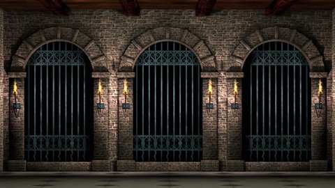 Arches Iron Railings 3d Loop Video Stock Footage Video (100% Royalty ...