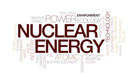 Nuclear Energy Animated Word Cloud Text Stock Footage Video (100% ...