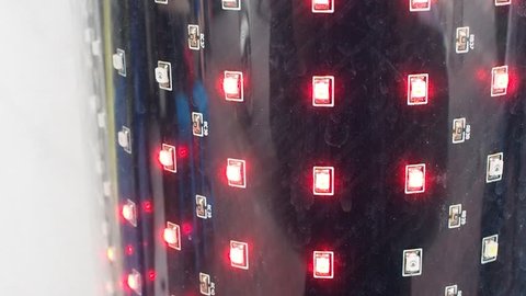 Red Blue Small Square Led Light Stock Footage Video (100% Royalty-free ...