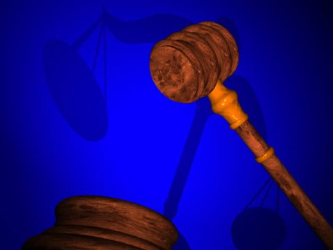 Computergenerated Animated Loop Depicting Gavel Concept Stock Footage ...