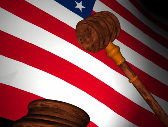 computer-generated animated loop depicting gavel concept Stock Footage ...