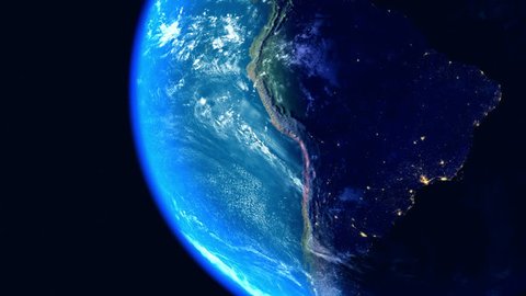 Realistic Earth 4k Slowly Rotating Earth Stock Footage Video (100% ...