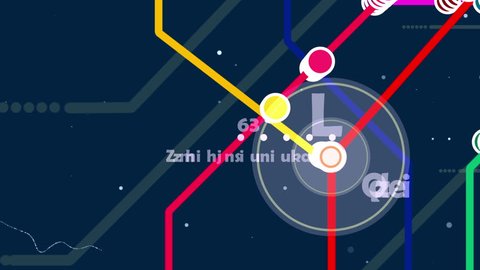 Hilarious 3d Rendering Abstract Metro Map Stock Footage Video (100% ...