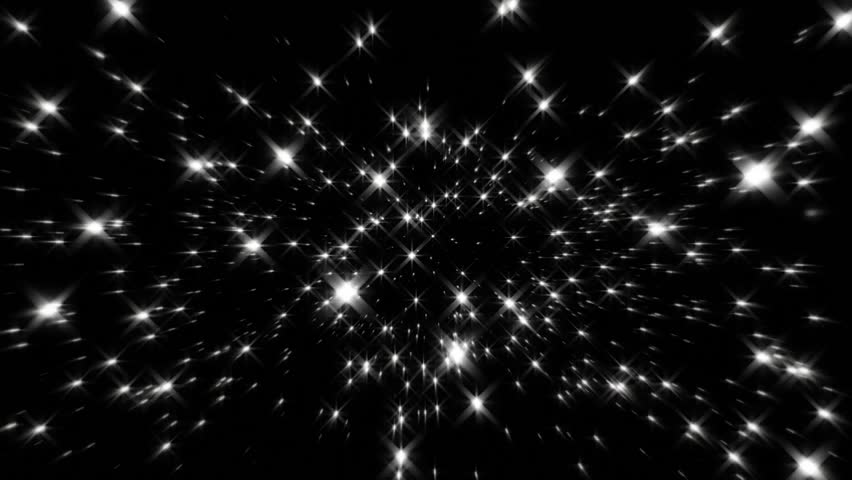 Flight Inside a White Stars Stock Footage Video (100% Royalty-free ...