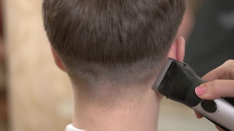 Hand Using Hair Clipper Man Getting Stock Footage Video (100% Royalty ...