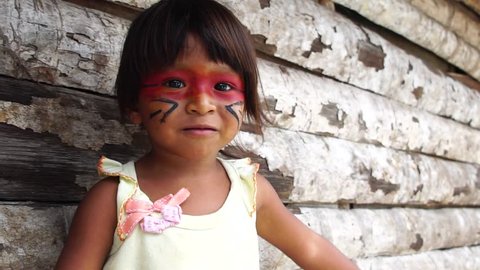 Cute Native Brazilian Child Tupi Guarani: วิดีโอสต็อก (ปลอดค่าลิขสิทธิ์ ...