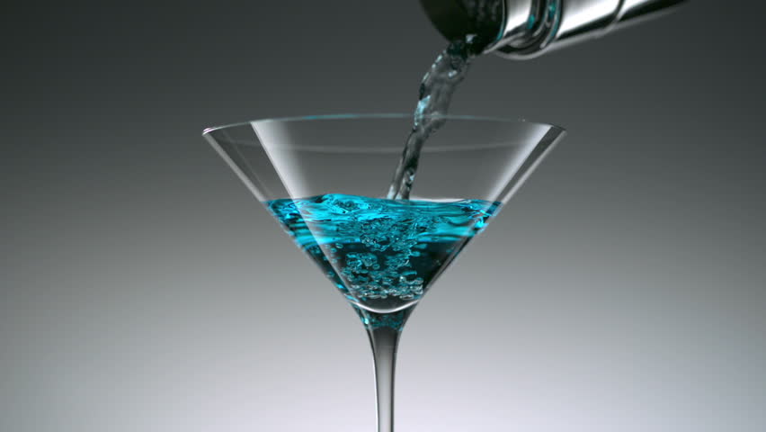 Pouring Cocktail Into Martini Glass Stock Footage Video (100% Royalty ...