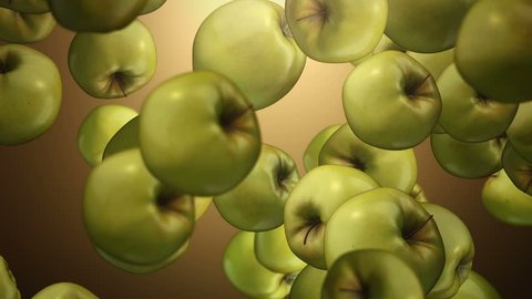 Animation Falling Apples Colorful Background Animation Stock Footage ...