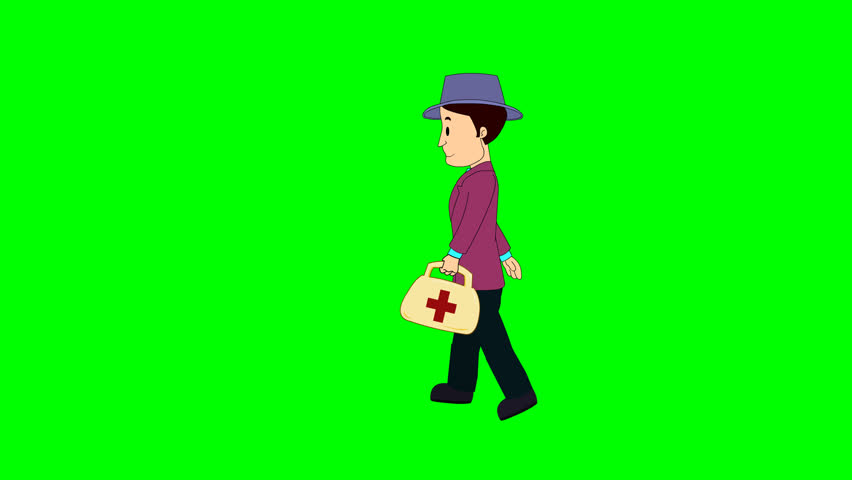 Doctor Walking Animation Stock Footage Video (100% Royalty-free ...