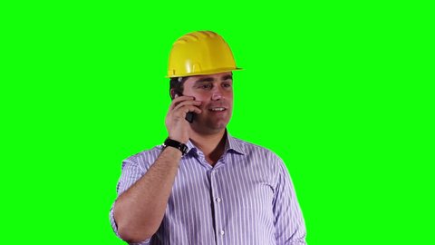 Young Engineer Cell Phone Good News Stock Footage Video (100% Royalty ...