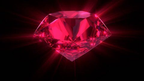 Realistic Red Ruby Reflection Red Glow Stock Vector (Royalty Free ...