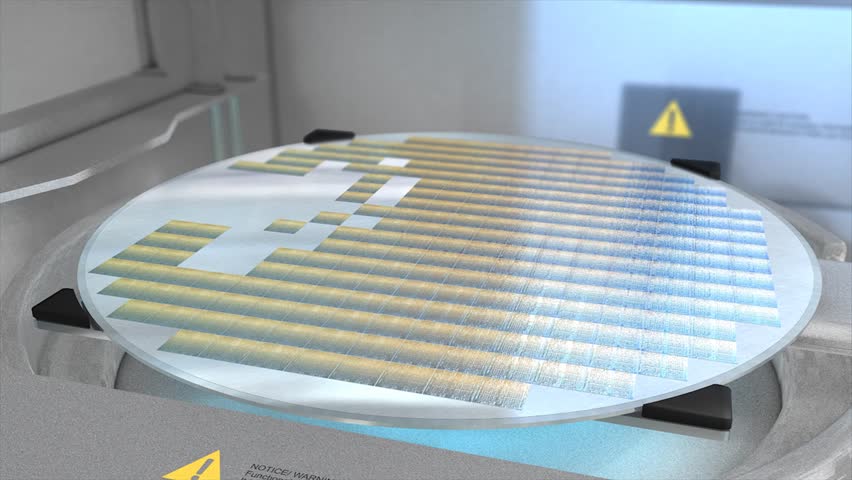 separating silicon wafer into individual die Stock Footage Video (100% ...