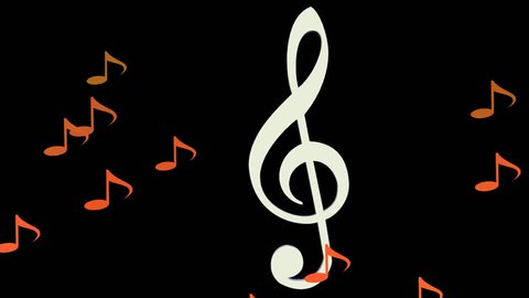 music notes animation musical symbols on Stock Footage Video (100% ...
