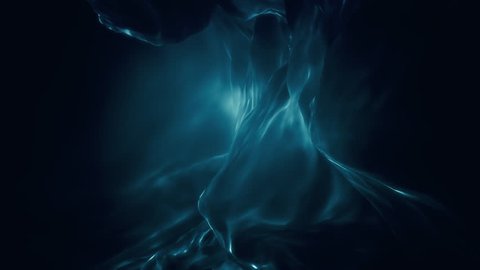 Blue Ethereal Glowing Abstract Flame Loop Stock Footage Video (100% ...