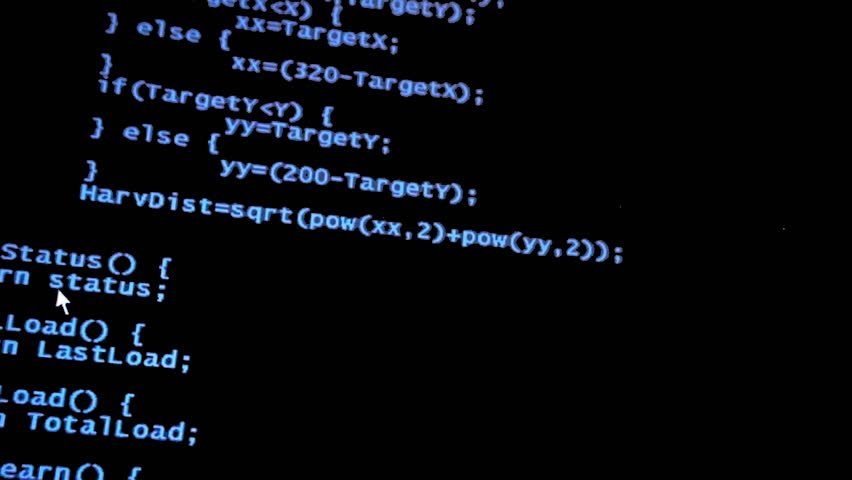 Computer Screen Code Series Stock Footage Video (100% Royalty-free ...