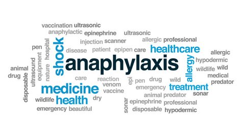 Anaphylaxis Animated Word Cloud Text Design Stock Footage Video (100% ...